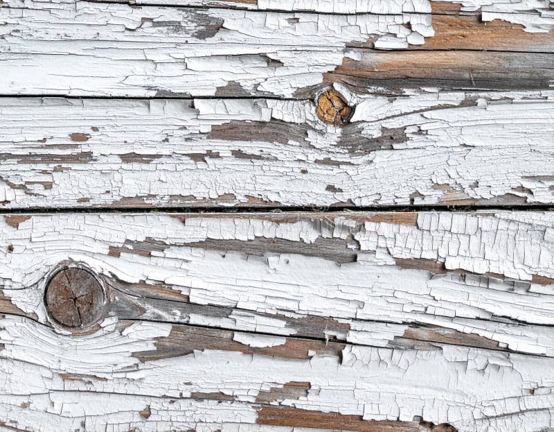 Distressed White Painted Wood Texture with Weathered Surface and Grain ...
