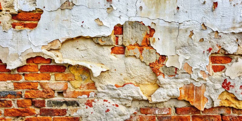 Distressed White Plaster Brick Wall Texture a Vintage Weathered ...
