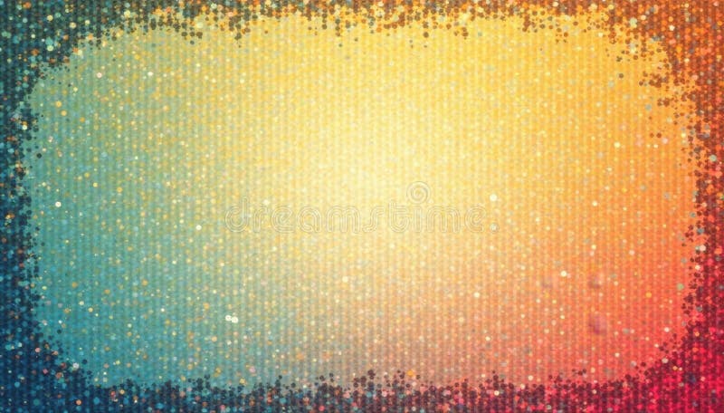 Distressed Wide Halftone Dot Background, Light Gradient, Aged Effect ...