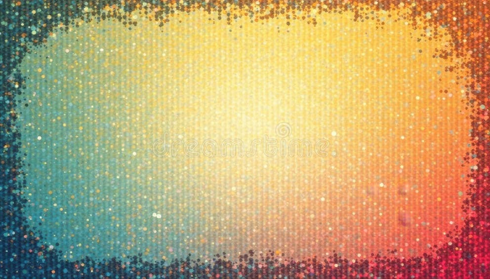 Distressed Wide Halftone Dot Background, Light Gradient, Aged Effect ...