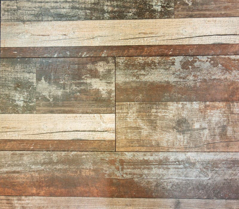 Distressed Wood Look Tile Texture. Aged Multi-color Planks Forming a ...