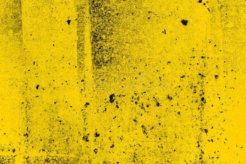 Distressed Yellow Grunge Texture on Metal Sheet for Background Stock ...