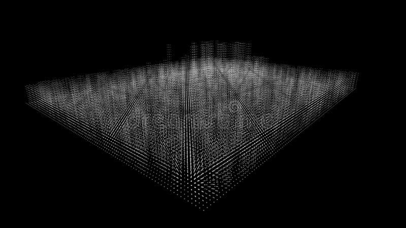 Distributed Database Big Data from White Dots on a Black Stock Vector ...