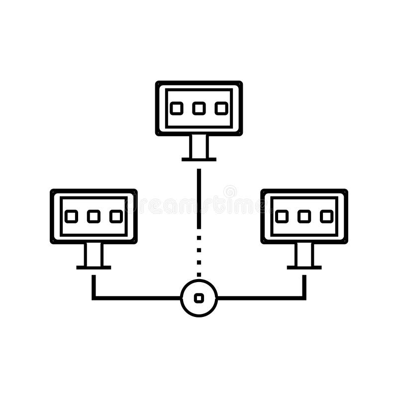 Distributed Database Icon. Element of Cyber Security for Mobile Concept ...