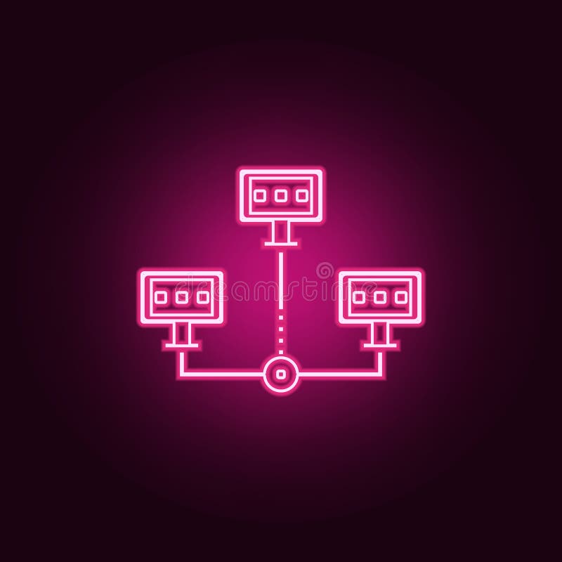 Cloud Computing Icon Elements Neon Style Icons Stock Illustrations – 35 ...