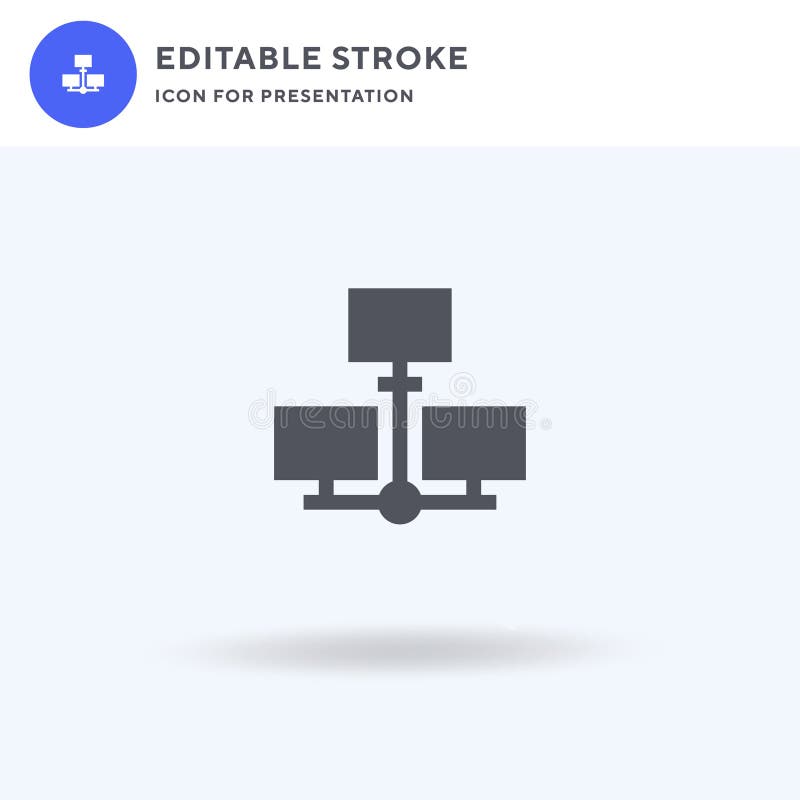 Distributed Database icon stock illustration. Illustration of ...