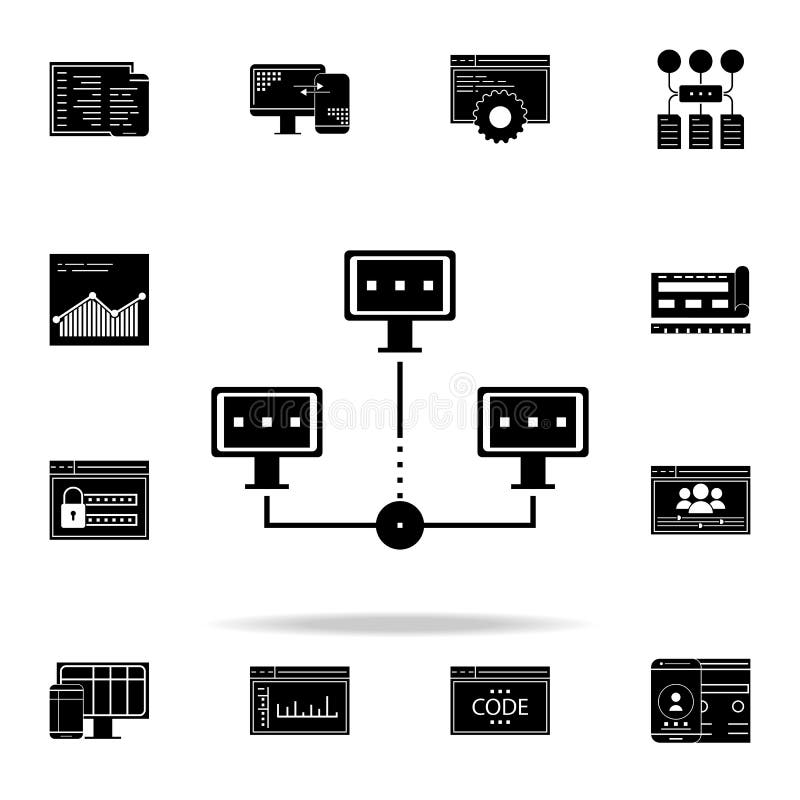 Distributed Database Icon. Web Development Icons Universal Set For Web ...