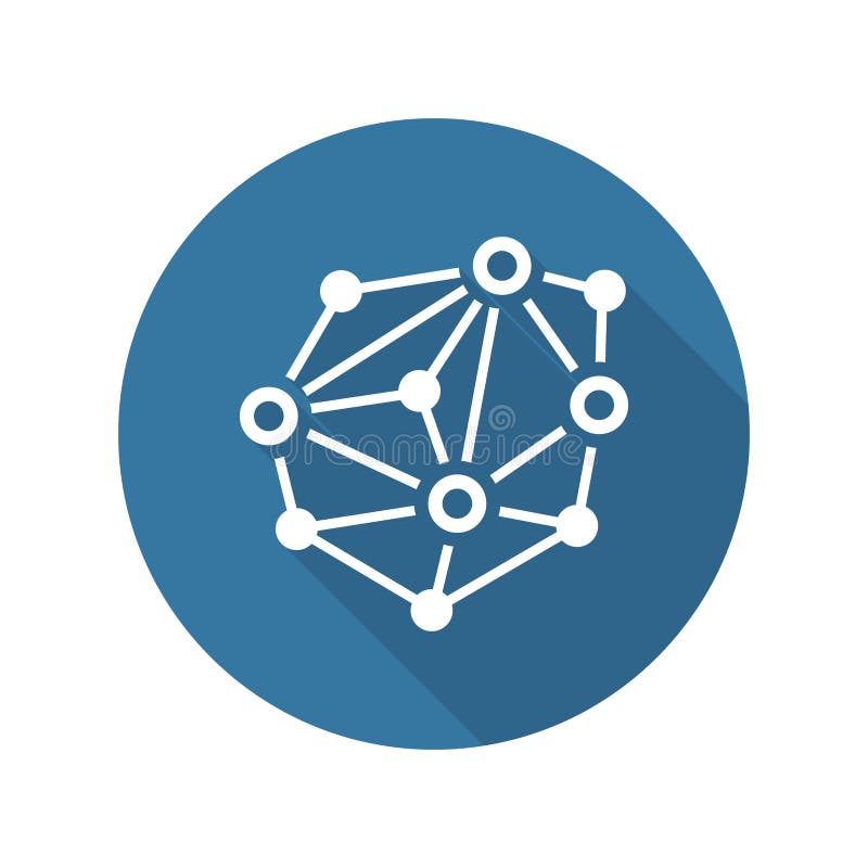 Distributed Network Icon. stock vector. Illustration of mining - 111653784