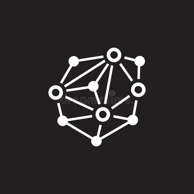 Distributed Network Icon. stock vector. Illustration of mining - 112261404