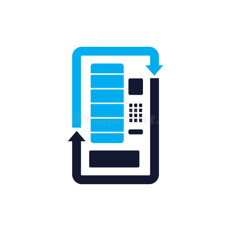 Distributeur Automatique Boisson Bouteille Affichage Logo Illustration ...