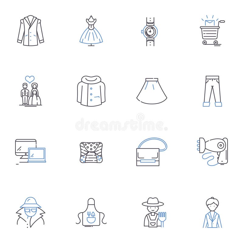 Distributing Line Icons Collection. Dispensing, Allocation, Delivering ...
