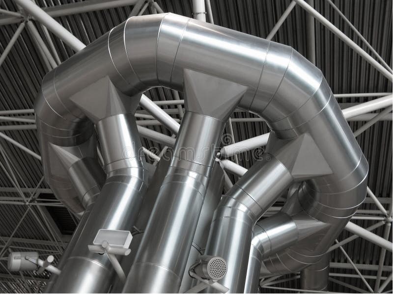 Distribution of Air Conditioner and Ventilation Stock Image - Image of ...