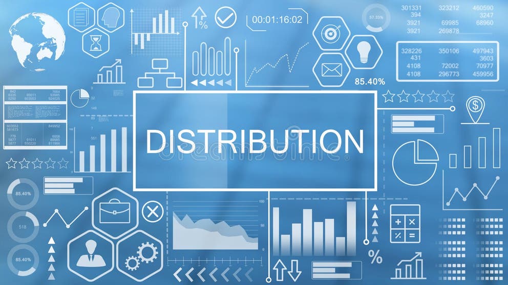 Distribution, Animated Typography Stock Illustration - Illustration of ...