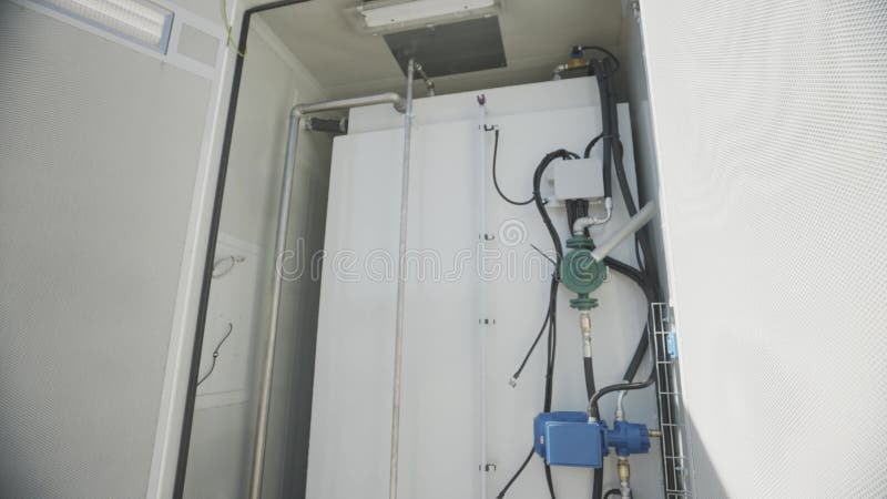 Electrical Panel of an Industrial Generator. Distribution Board of the ...