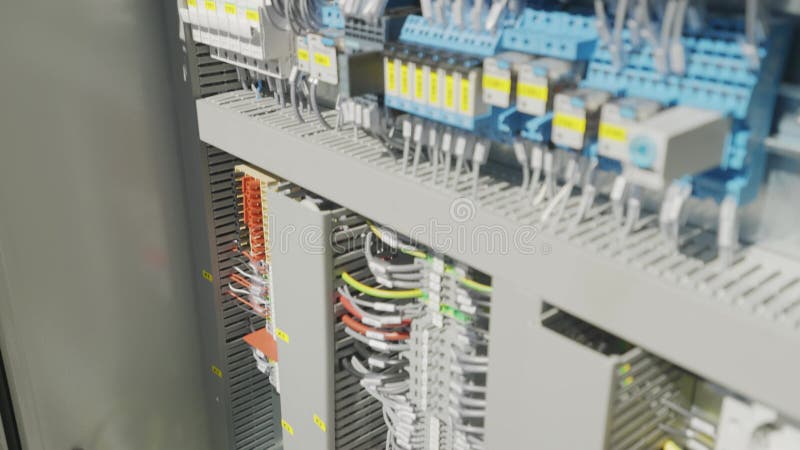 Distribution Board of Diesel Generator. Electrical Panel of an ...