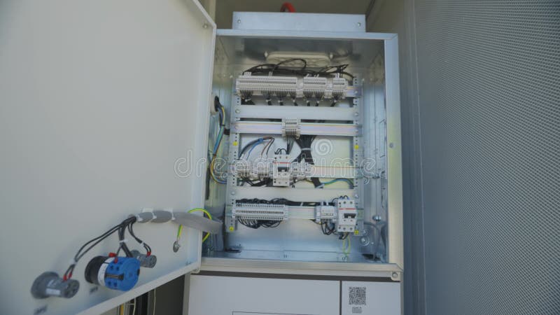 Distribution Board of Diesel Generator. Electrical Panel of an ...