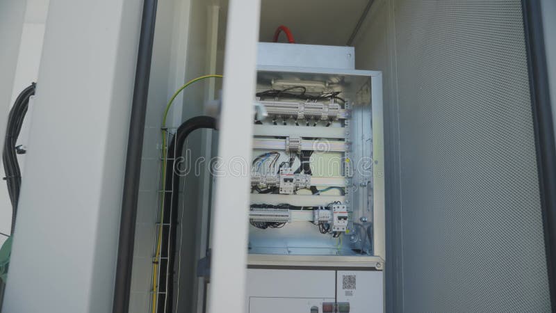 Distribution Board of Diesel Generator. Electrical Panel of an ...