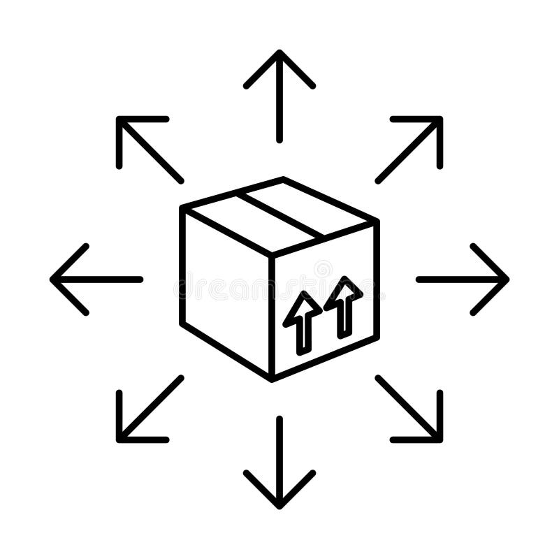 Distribution Box Icon, Vector Illustration Stock Vector - Illustration ...