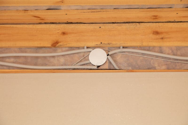 Distribution Box on the Wall in a House Under Construction Stock Image ...