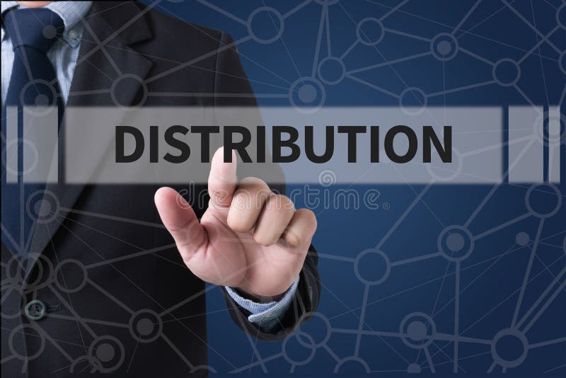 DISTRIBUTION Concept stock photo. Image of management - 67332056