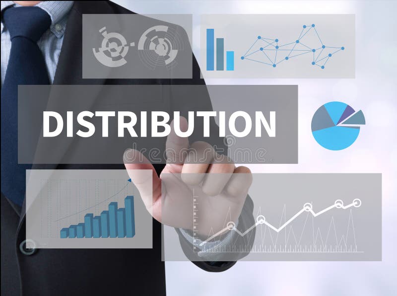 Distribution Analysis Graph Stock Image - Image of training, market ...