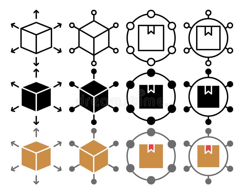 Distribution Channel Icon Vector Stock Vector - Illustration of ...