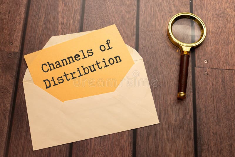 Distribution Channels are Shown Using a Text Stock Image - Image of ...