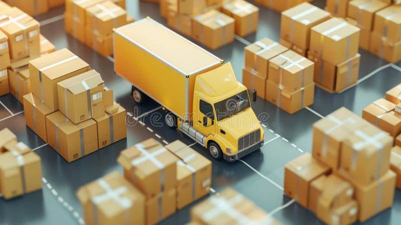 Distribution Concept Design for Efficient Product Stock Illustration ...