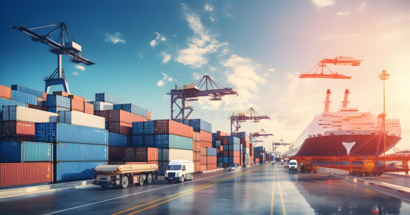 Distribution Concept, Transporting Goods, Connected Networks, Stock ...