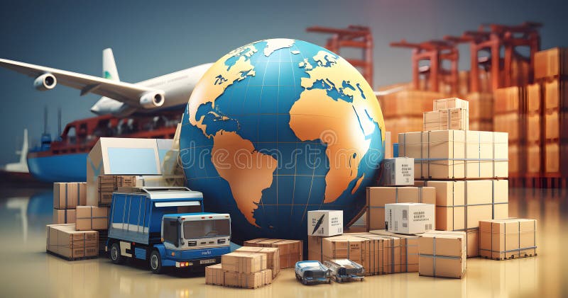 Distribution Concept, Transporting Goods, Connected Networks, Stock ...