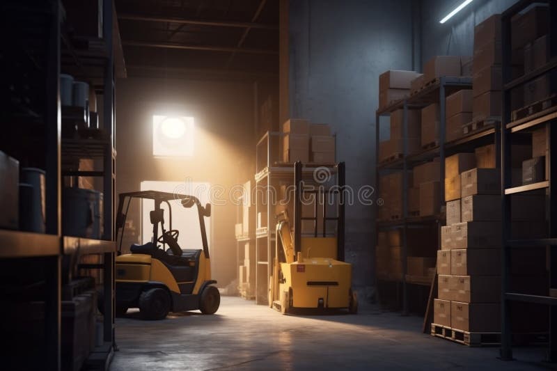 Transportation Box Logistic Storage Delivery Forklift Distribution ...