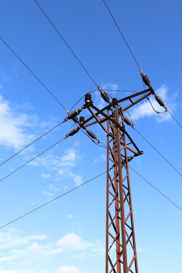 Distribution of Electrical Energy Stock Image - Image of electrical ...