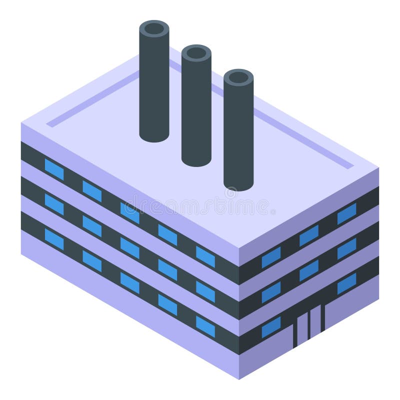 Distribution Gas Factory Icon Isometric Vector. Control Platform Stock ...