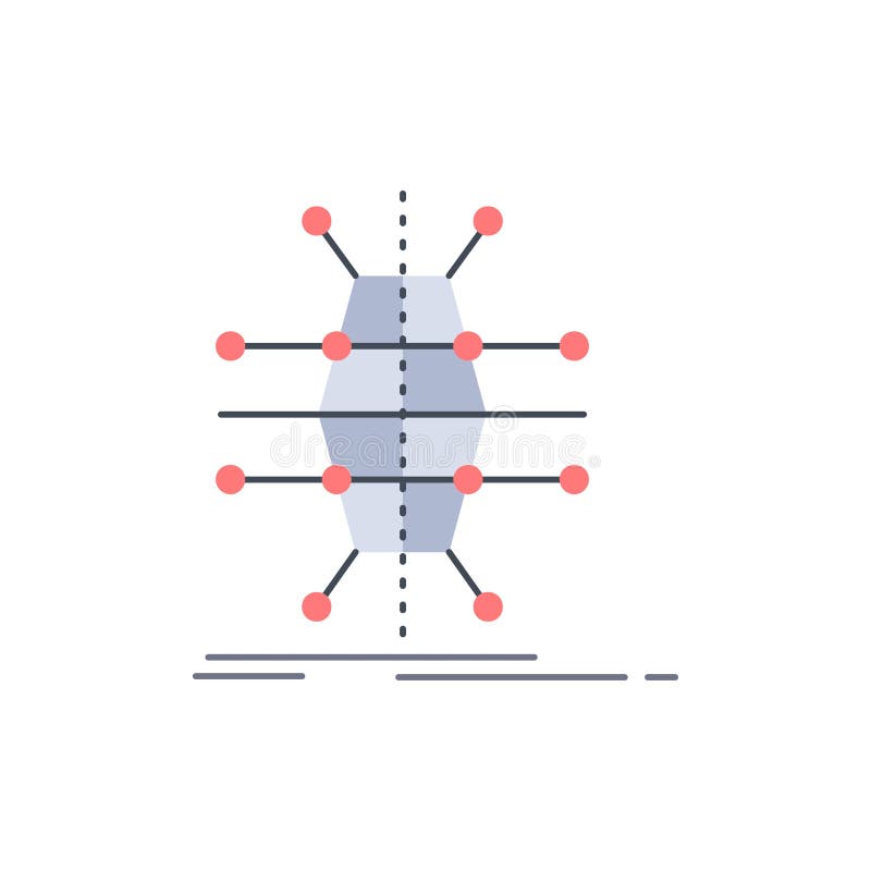 Distribution, Grid, Infrastructure, Network, Smart Flat Color Icon ...