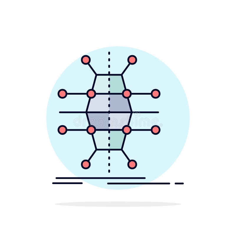 Distribution, Grid, Infrastructure, Network, Smart Flat Color Icon ...