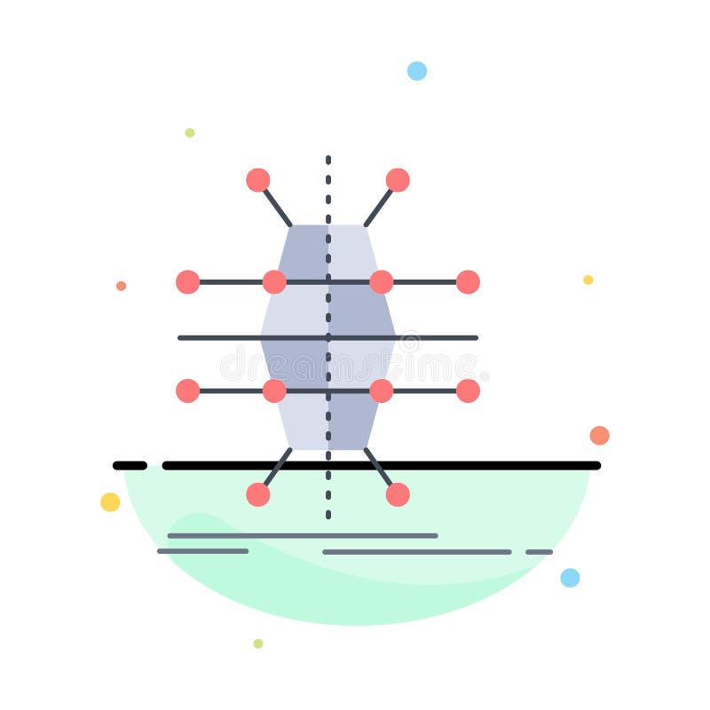 Distribution, Grid, Infrastructure, Network, Smart Flat Color Icon ...