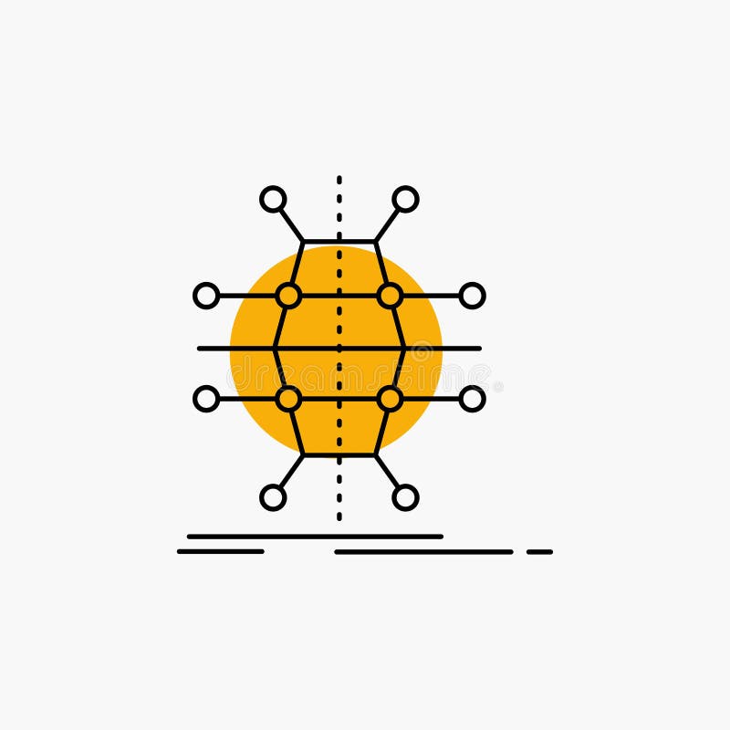 Distribution, Grid, Infrastructure, Network, Smart Line Icon Stock ...