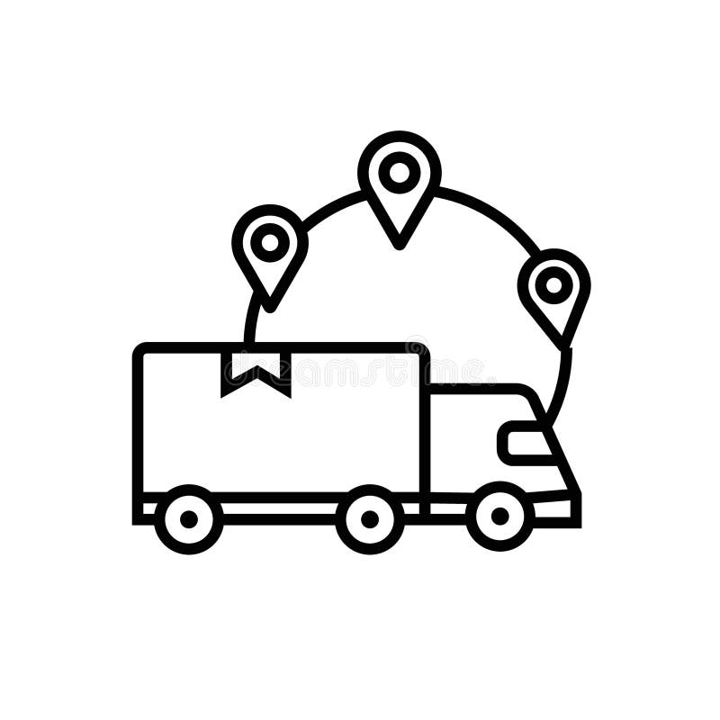Distribution Icon, Ideal for Logistics and Supply Chain Graphics Stock ...