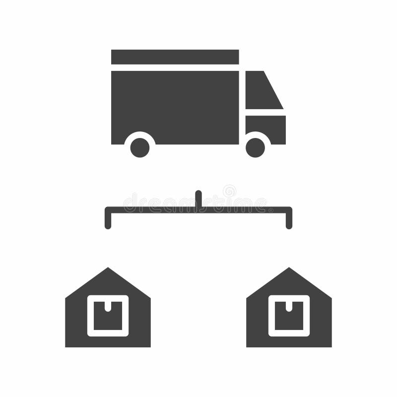 Distribution Icon Vector Image. Stock Vector - Illustration of connect ...