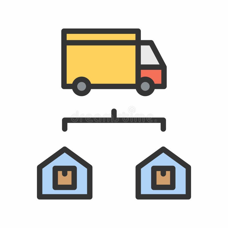 Distribution Icon Vector Image. Stock Vector - Illustration of vector ...