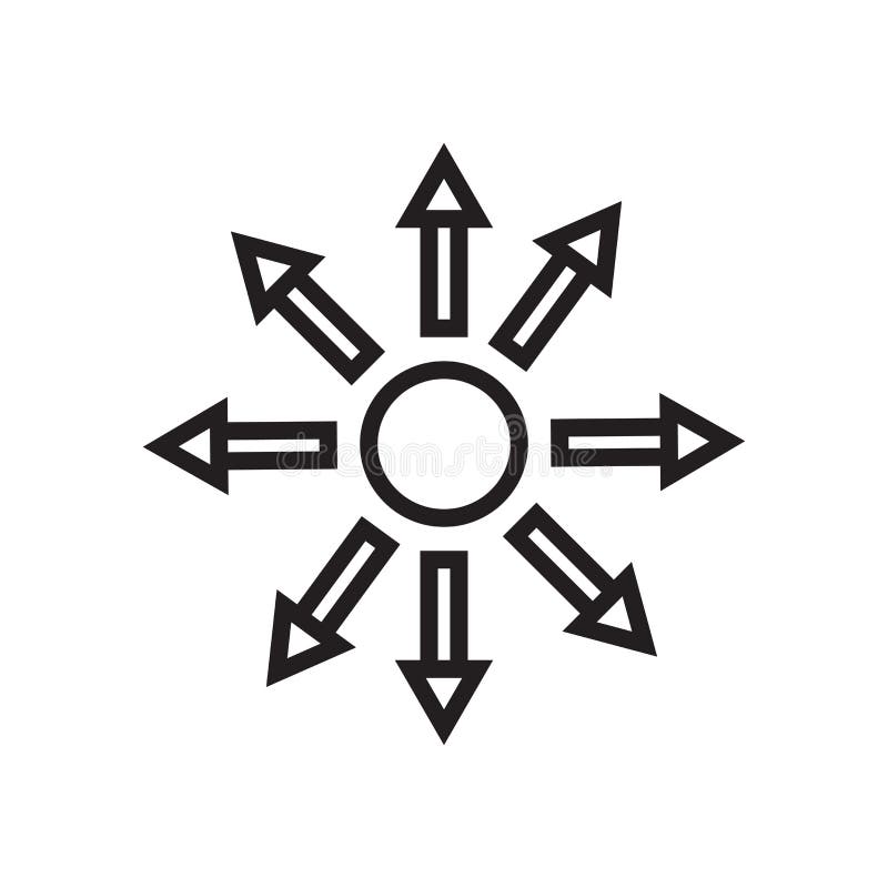 Distribution Icon Vector Isolated on White Background, Distribution ...