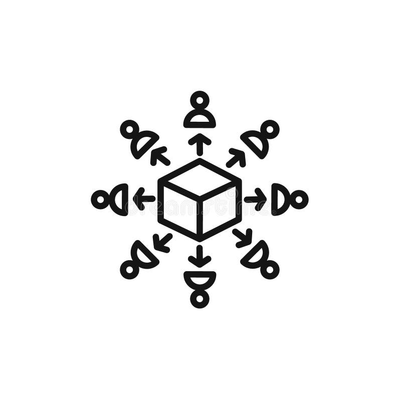 Distribution Icon Vector Set Collection for Web Stock Vector ...