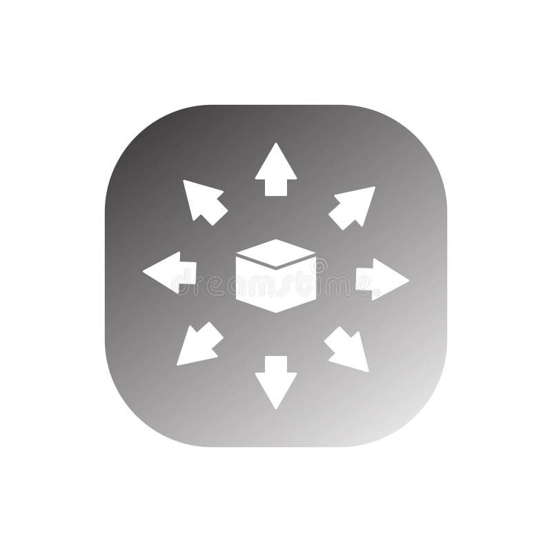 Distribution icon vector stock vector. Illustration of truck - 309495807