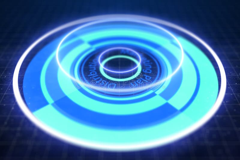 Distribution and Marketing Cyber Button Stock Illustration ...