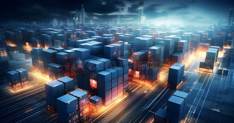 Distribution Network, Container Cargo, Logistics Distribution, Stock ...