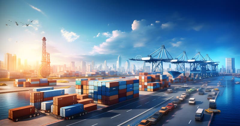 Distribution Network, Container Cargo, Logistics Distribution, Stock ...