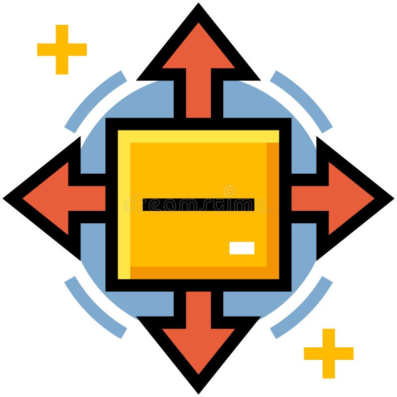 Distribution Network Isometric Illustration Stock Vector - Illustration ...