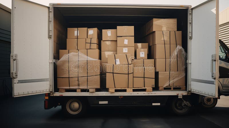 Distribution packing box stock illustration. Illustration of shipping ...