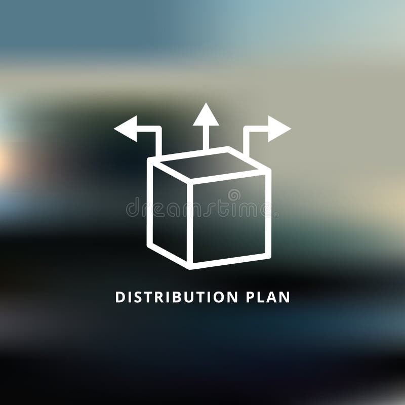 Distribution Plan. Vector Illustration Decorative Design Stock Vector ...