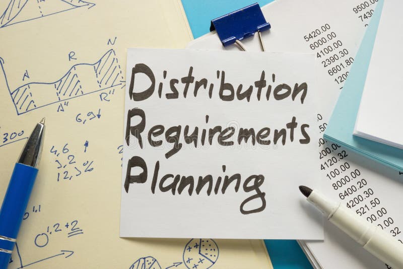 Distribution Requirements Planning DRP and Papers with Notes. Stock ...